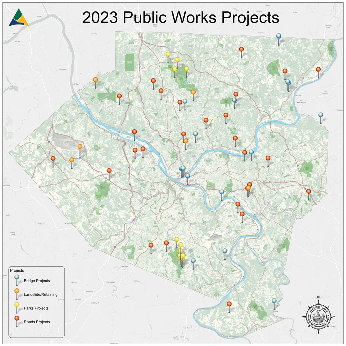 Public Works Highlights 2023 Accomplishments in Annual Report - Allegheny County, PA